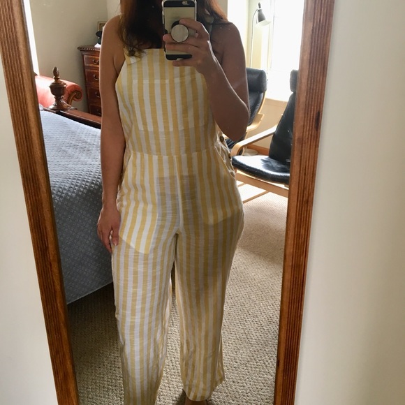 Urban Outfitters | Pants & Jumpsuits | Striped Urban Outfitters Yellow ...